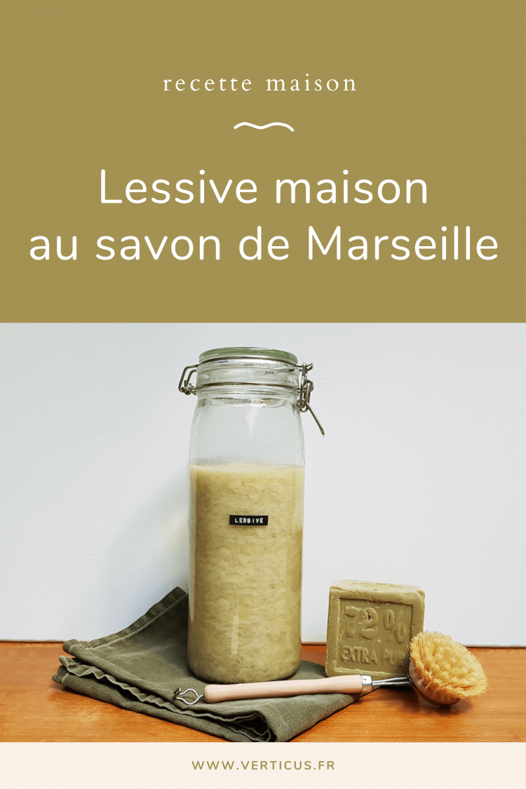 Recette de lessive maison au savon de Marseille